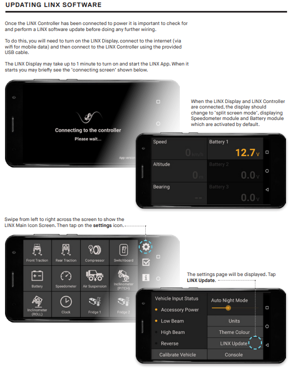 How do I update my LINX software? – ARB 4x4 Accessories - Global